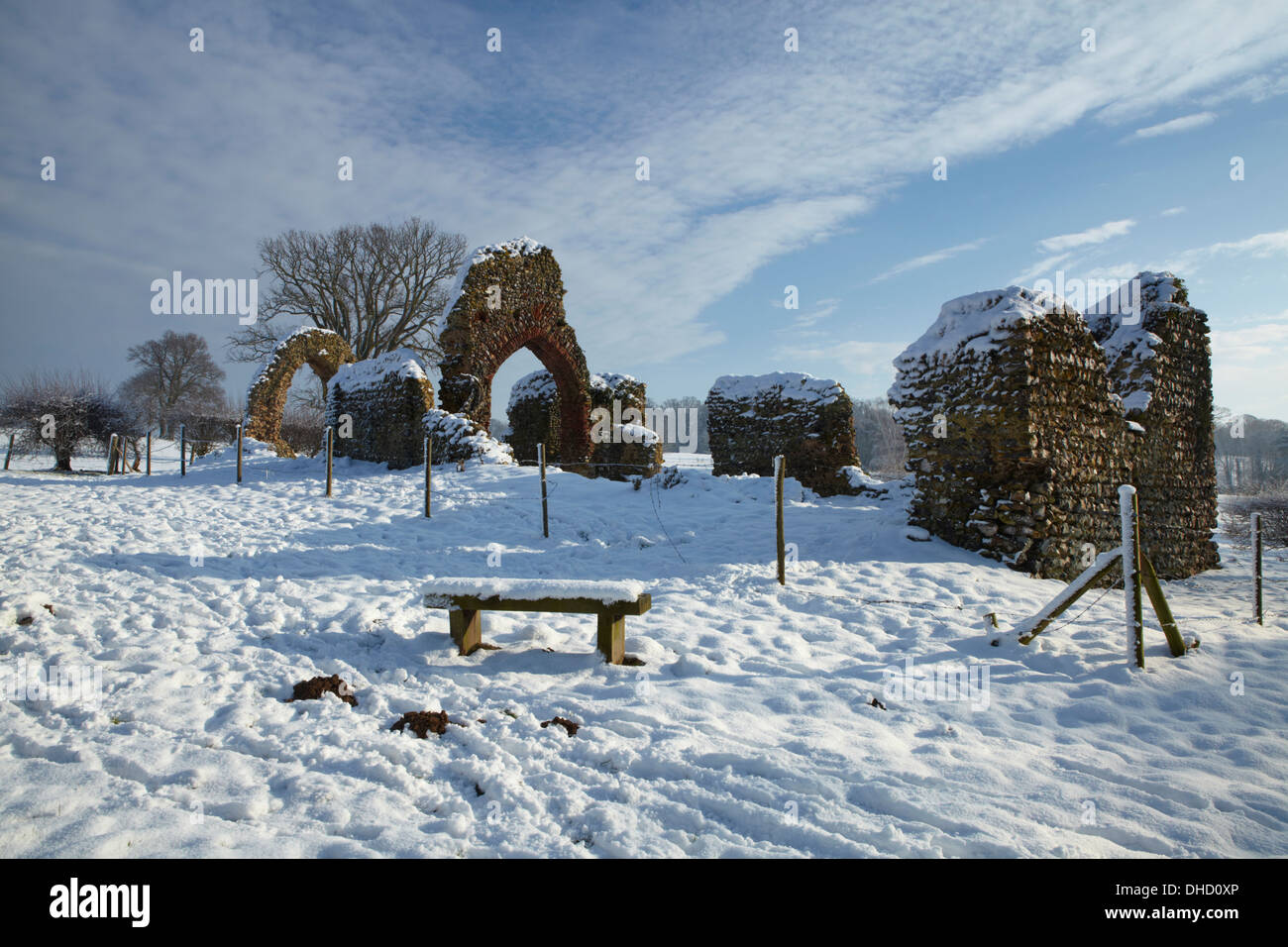 A winter scene from Surlingham, Norfolk Stock Photo - Alamy
