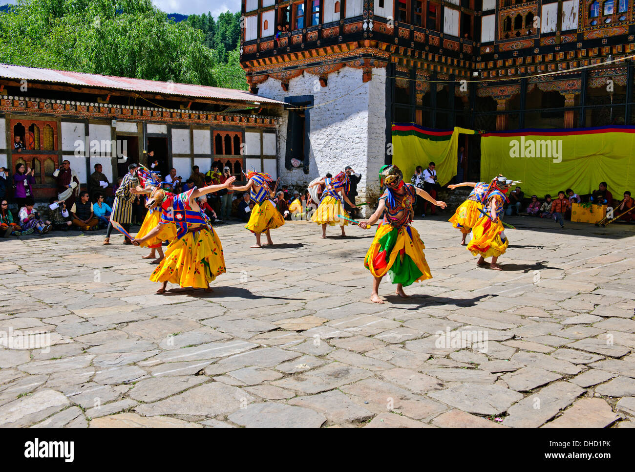 Thangbi Mani Tsechu Festival,Thankabi Dzong, Masked Dancers,Monks ...