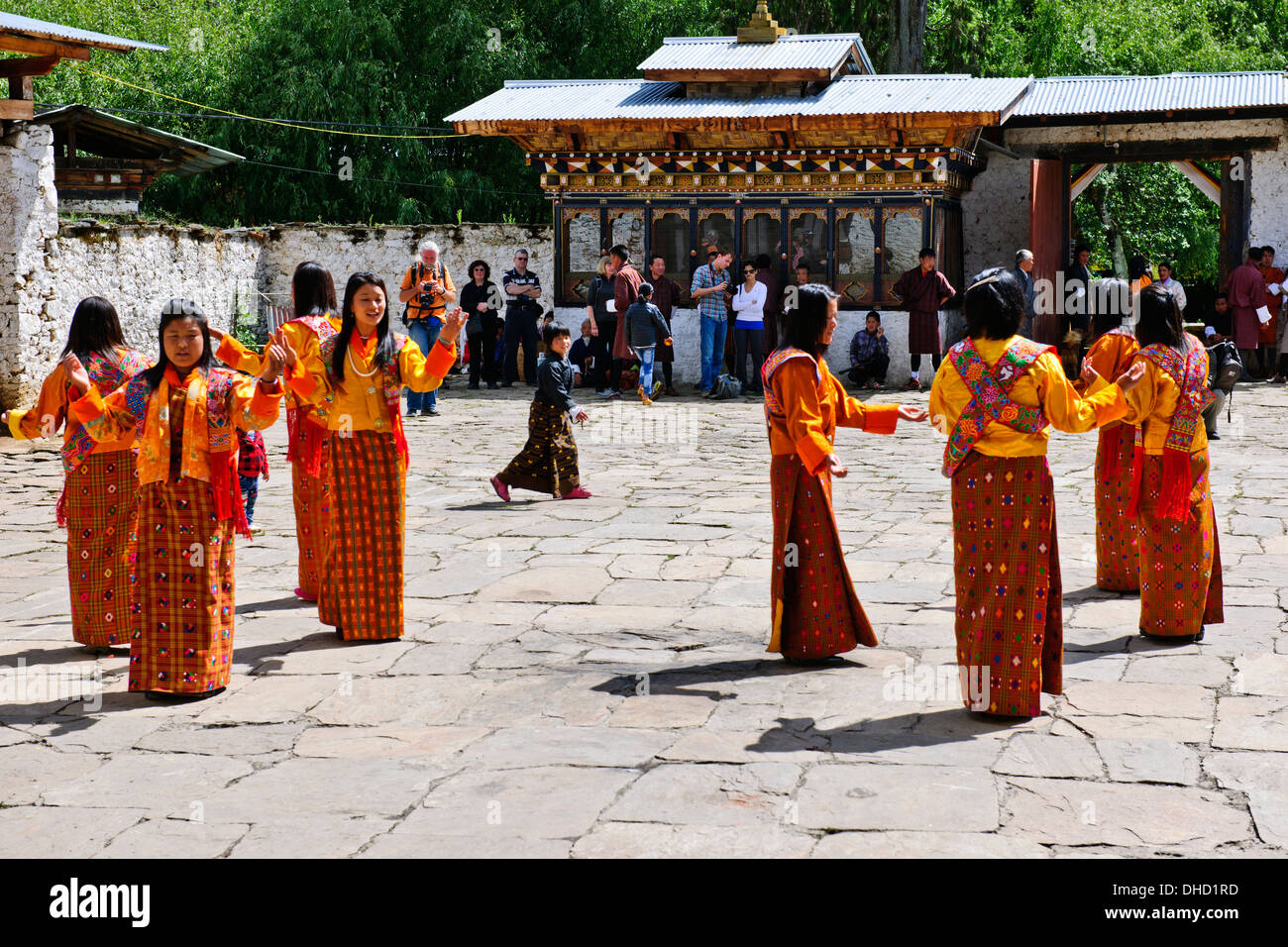Thangbi Mani Tsechu Festival,Thankabi Dzong, Masked Dancers,Monks ...
