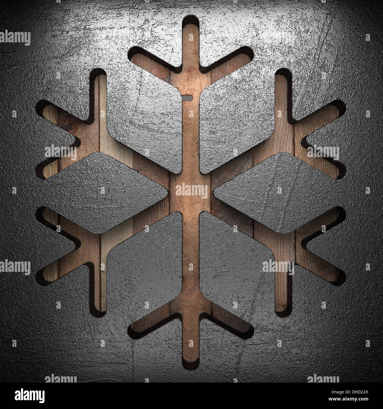 metal sign on wood Stock Photo - Alamy