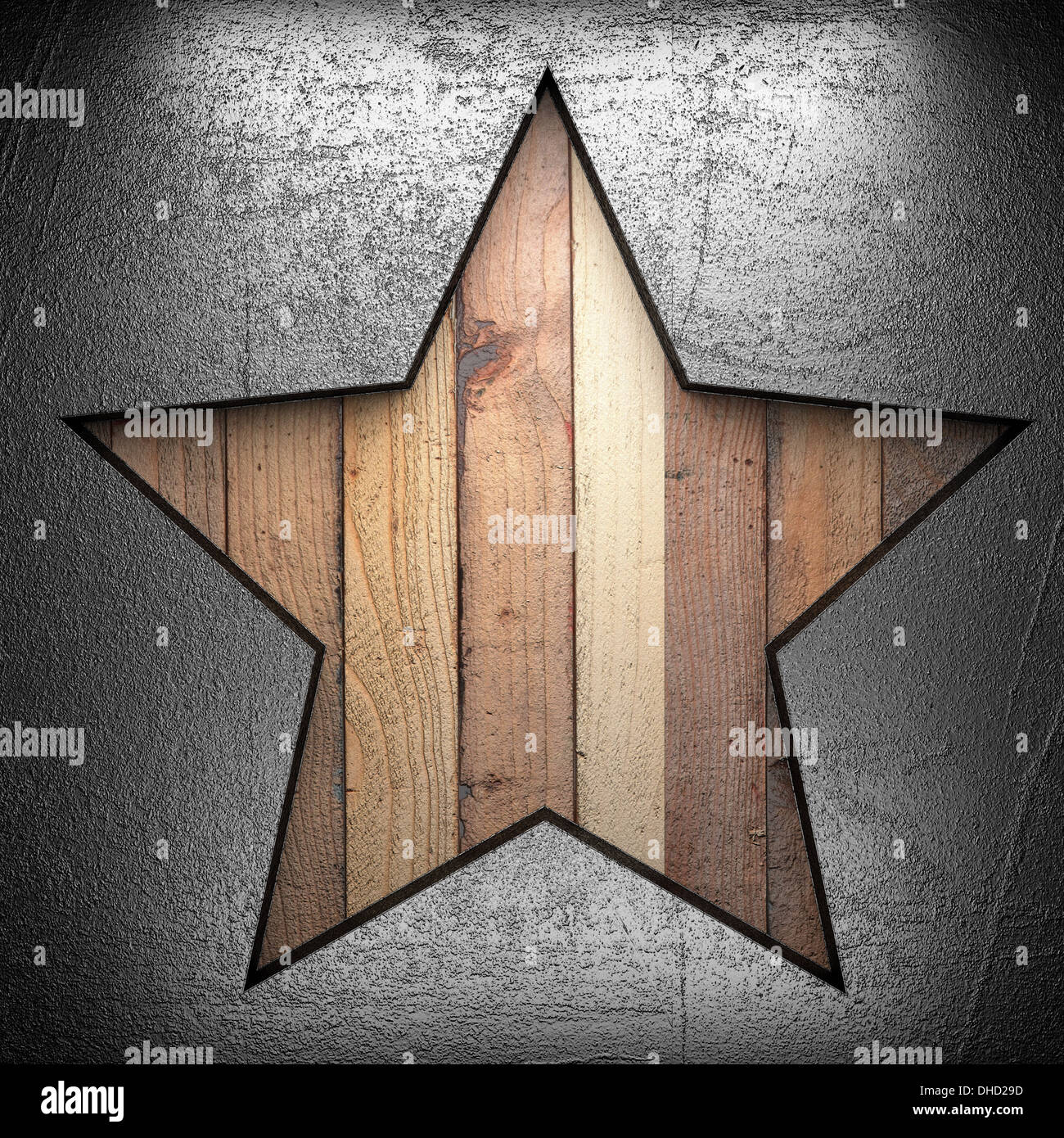 metal sign on wood Stock Photo - Alamy