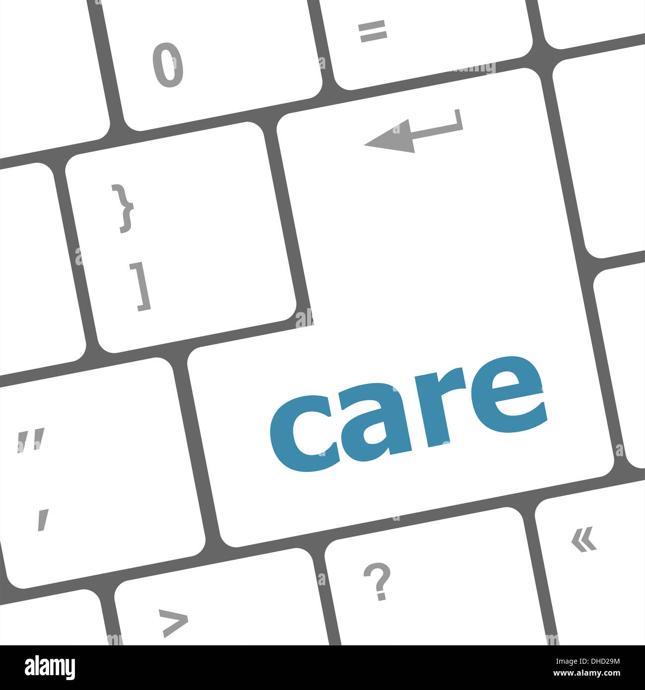 care word on computer pc keyboard key Stock Photo - Alamy