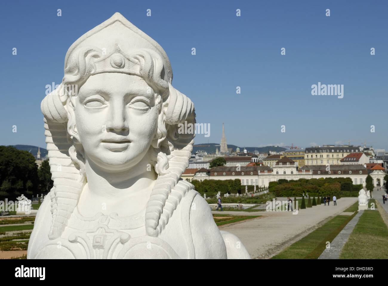 Belvedere garden vienna sphinx hi-res stock photography and images - Alamy