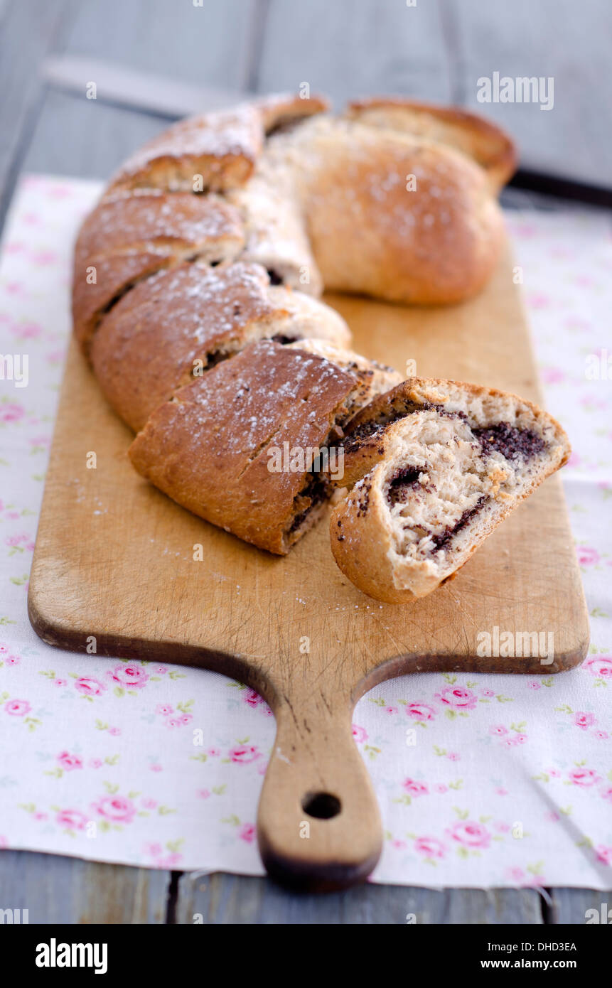 Homemade poppy seed braided hi-res stock photography and images - Alamy