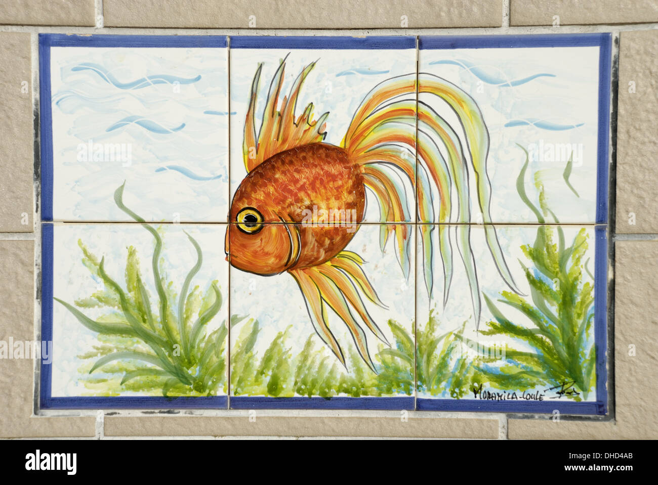 Fish Azulejo in Lagos Stock Photo - Alamy