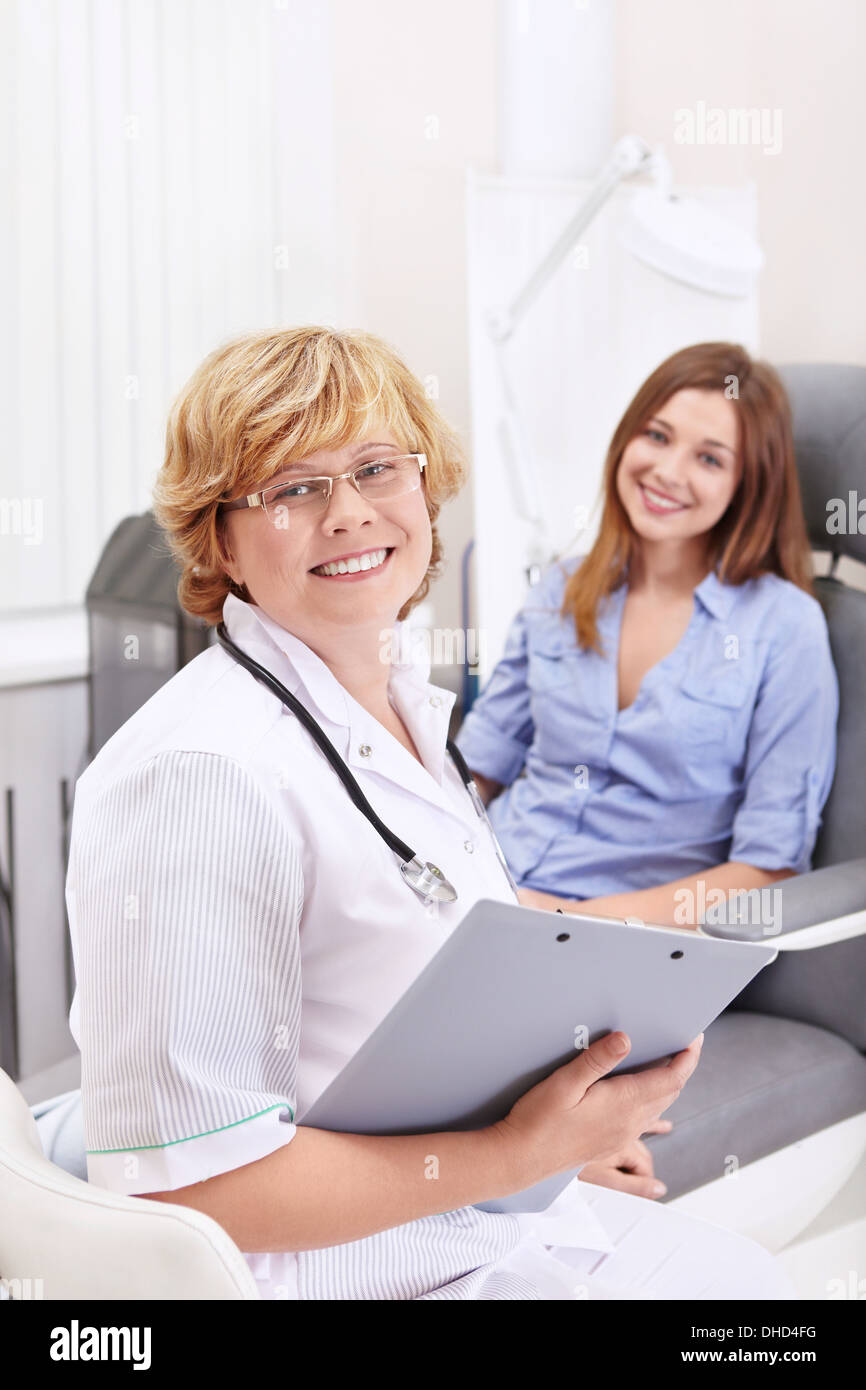 At the doctor's Stock Photo - Alamy