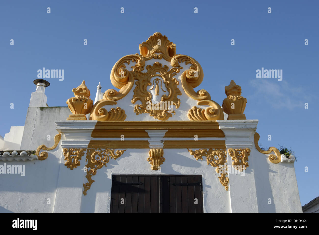 Ornamental Gable in Lagos Stock Photo - Alamy
