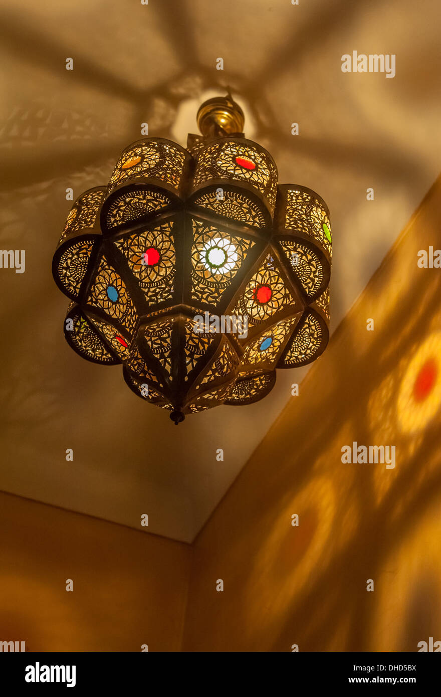 Moroccan antique lamp Stock Photo - Alamy