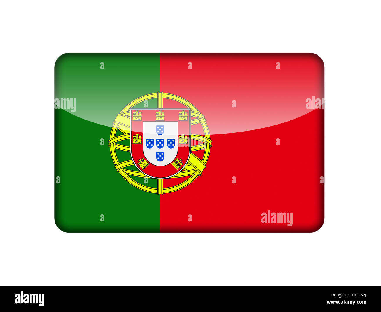 The Portuguese flag Stock Photo - Alamy