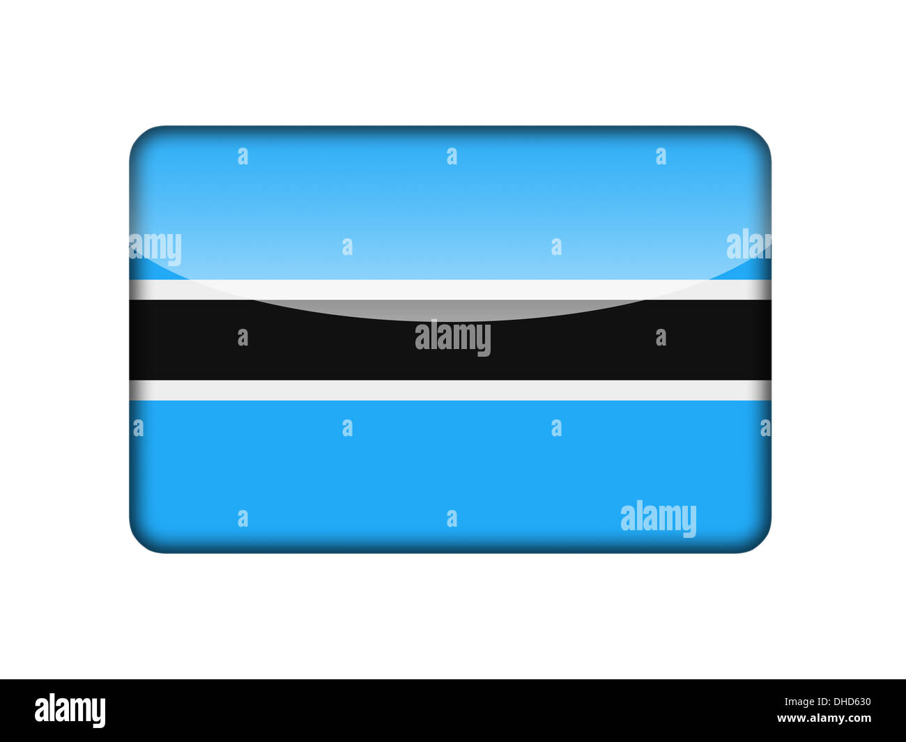The Botswana flag Stock Photo - Alamy