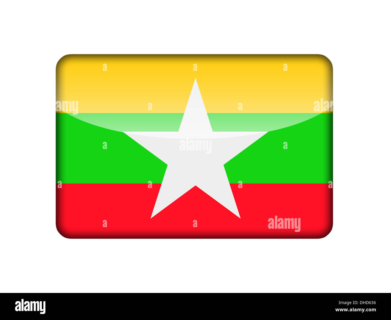 The Myanmar flag Stock Photo - Alamy