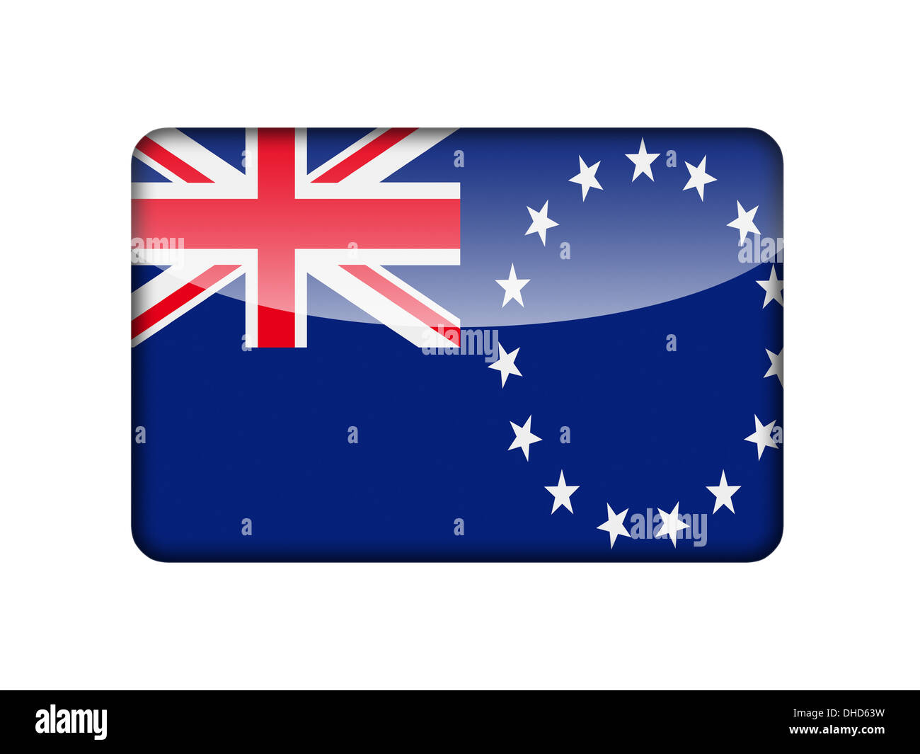 The Cook Islands flag Stock Photo - Alamy