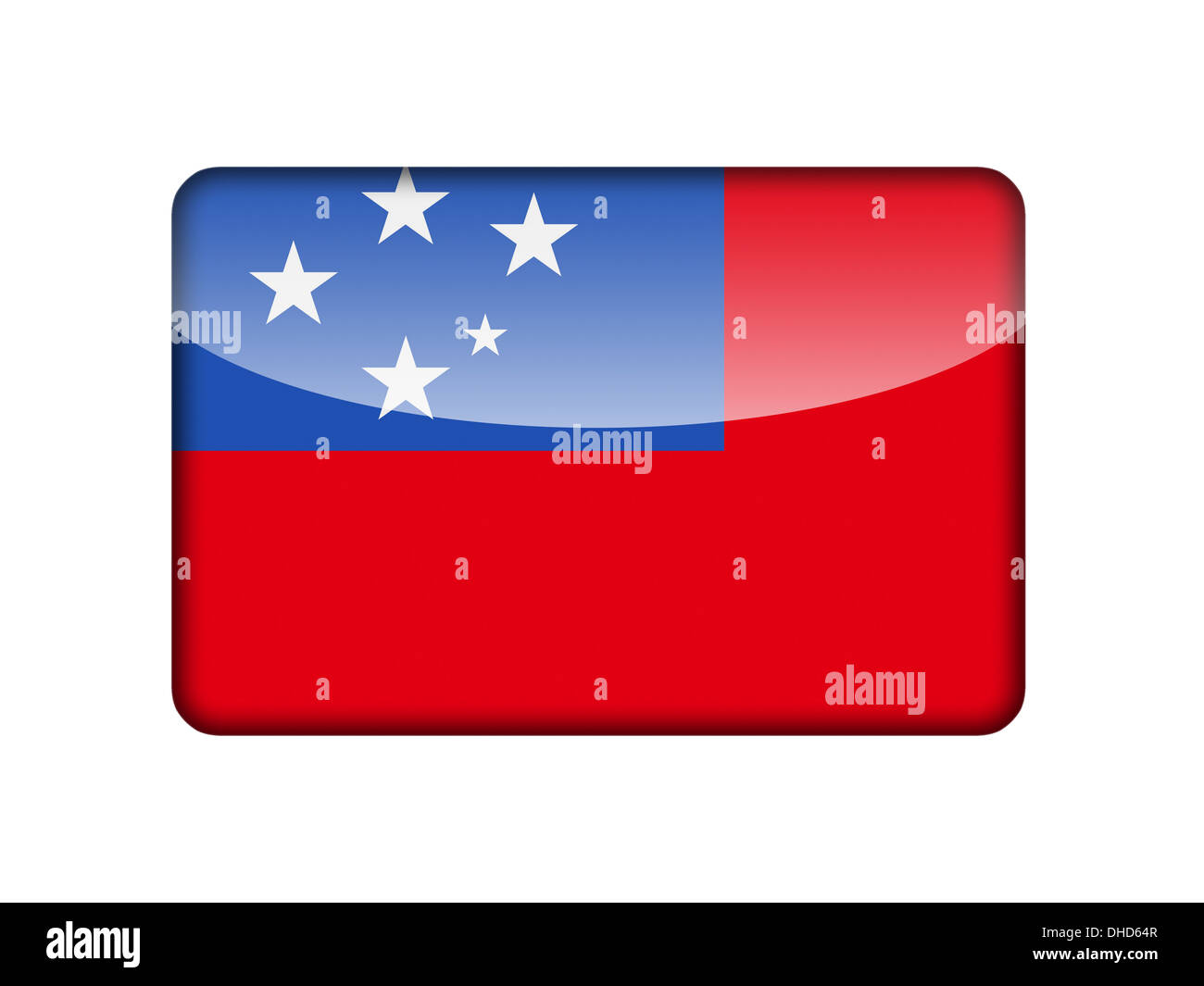 The Samoa flag Stock Photo - Alamy