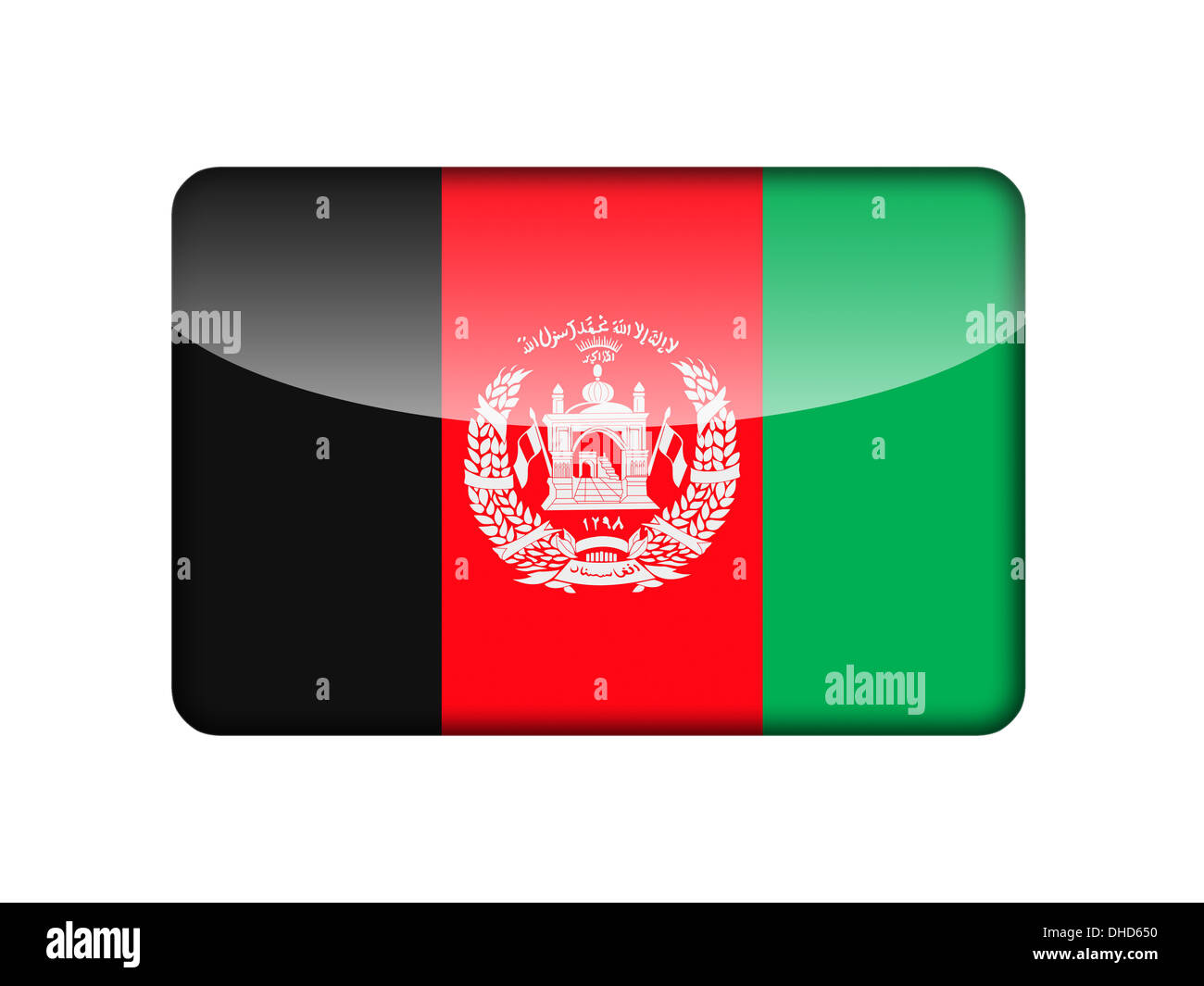 The Afghan flag Stock Photo - Alamy