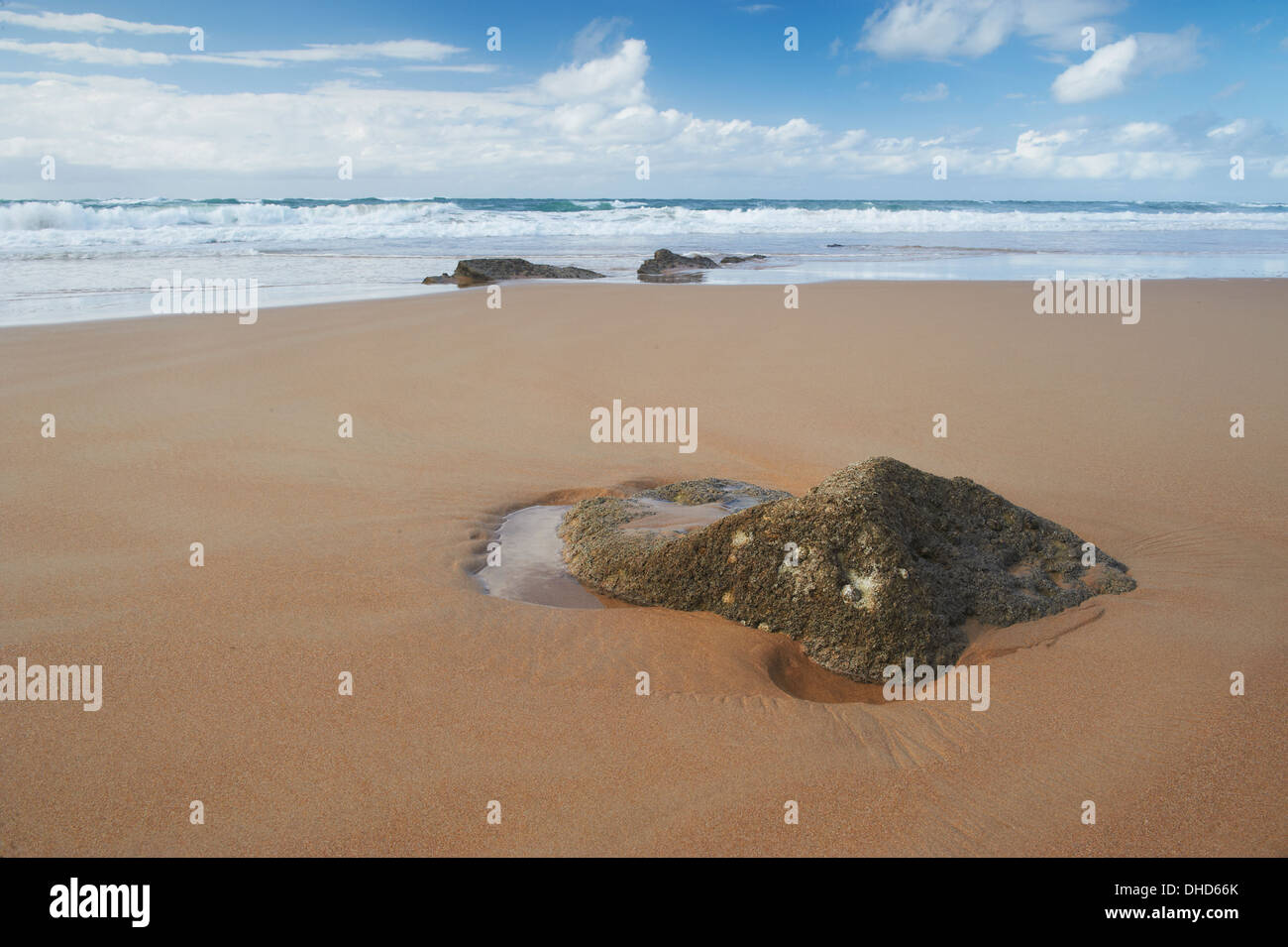 Rock on the beach Bidart France Stock Photo - Alamy