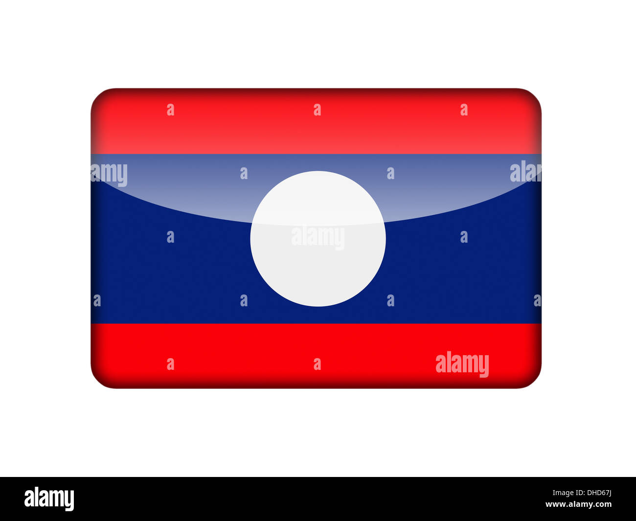The Laotian flag Stock Photo - Alamy