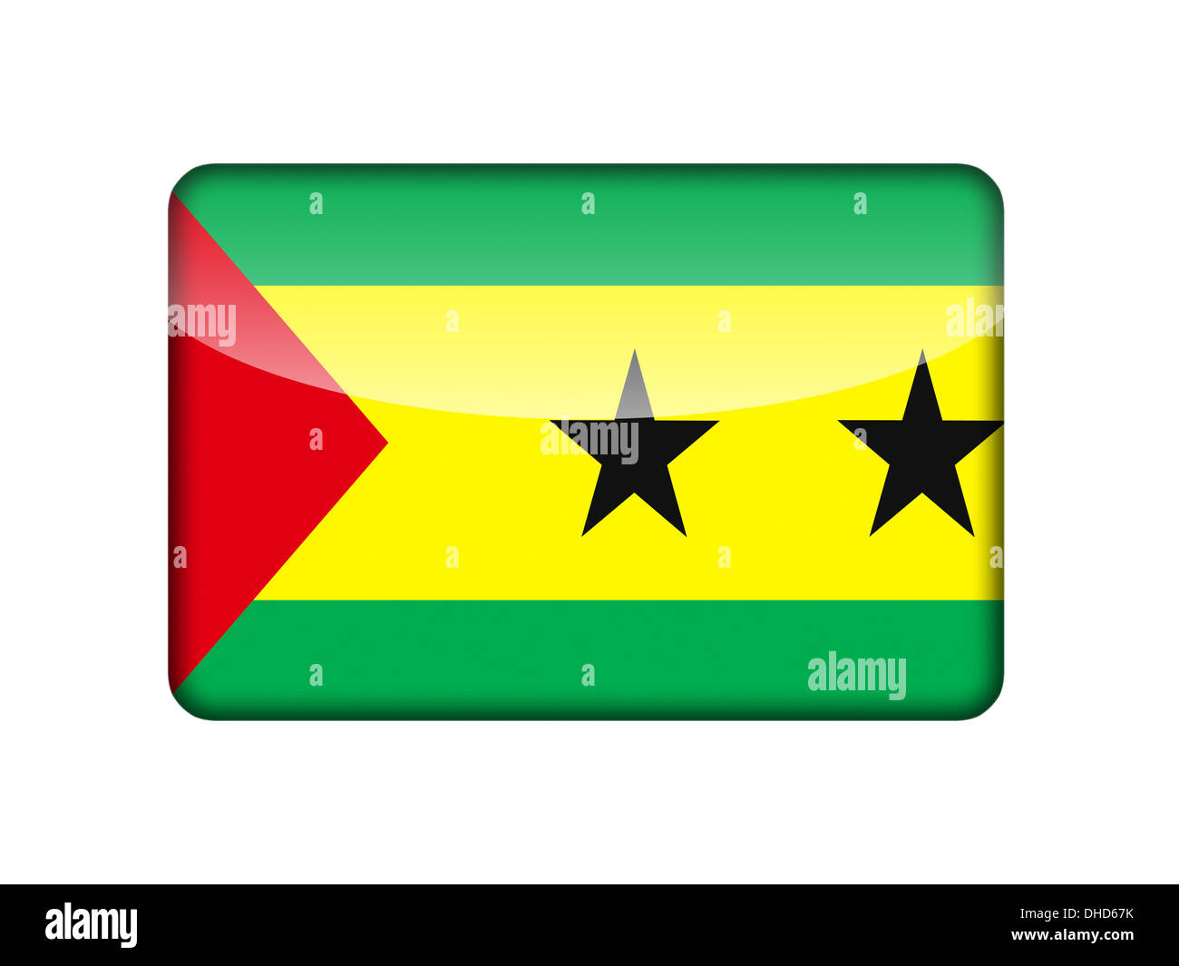 The São Tomé and Príncipe flag Stock Photo - Alamy