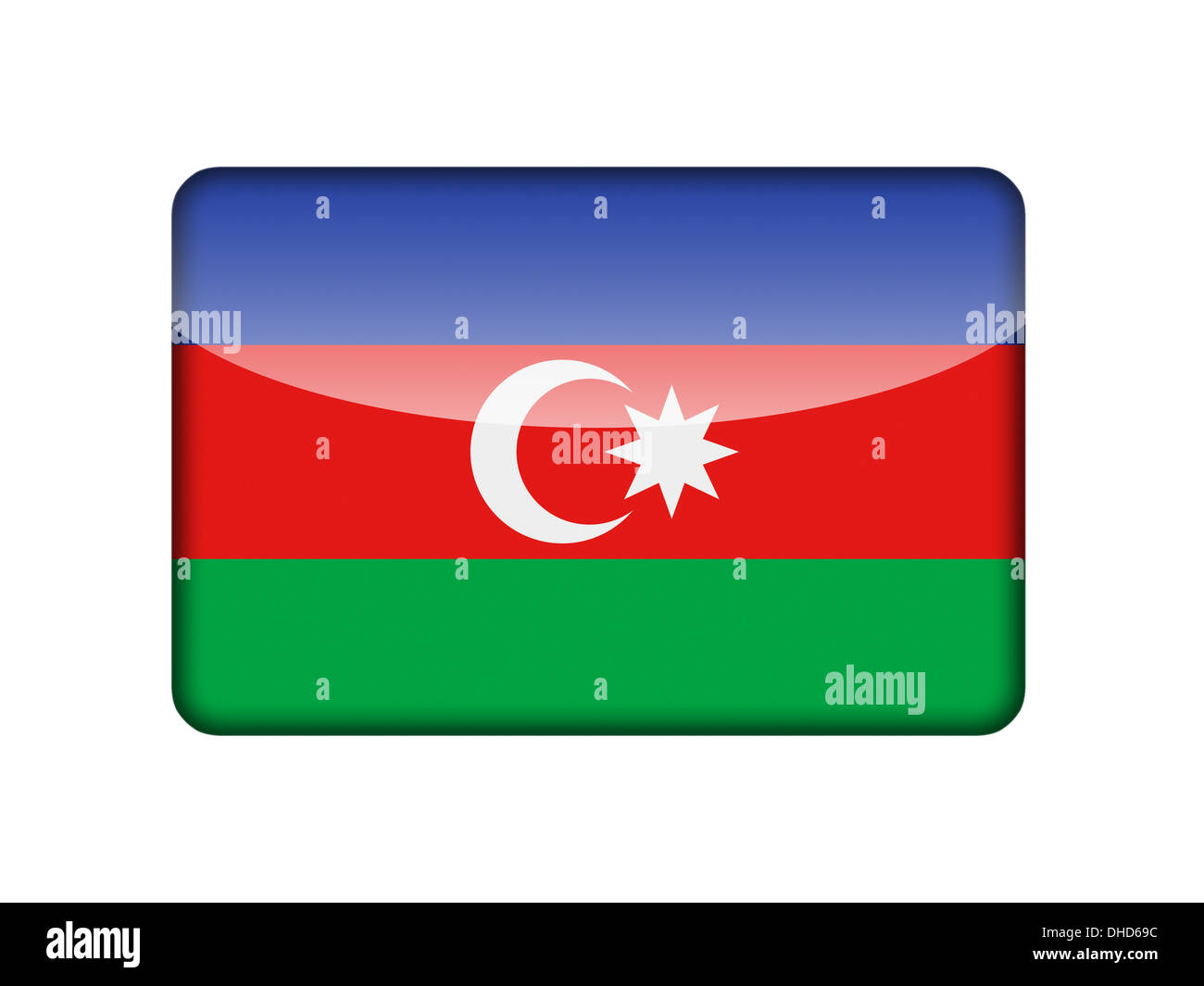 The Azerbaijani flag Stock Photo - Alamy