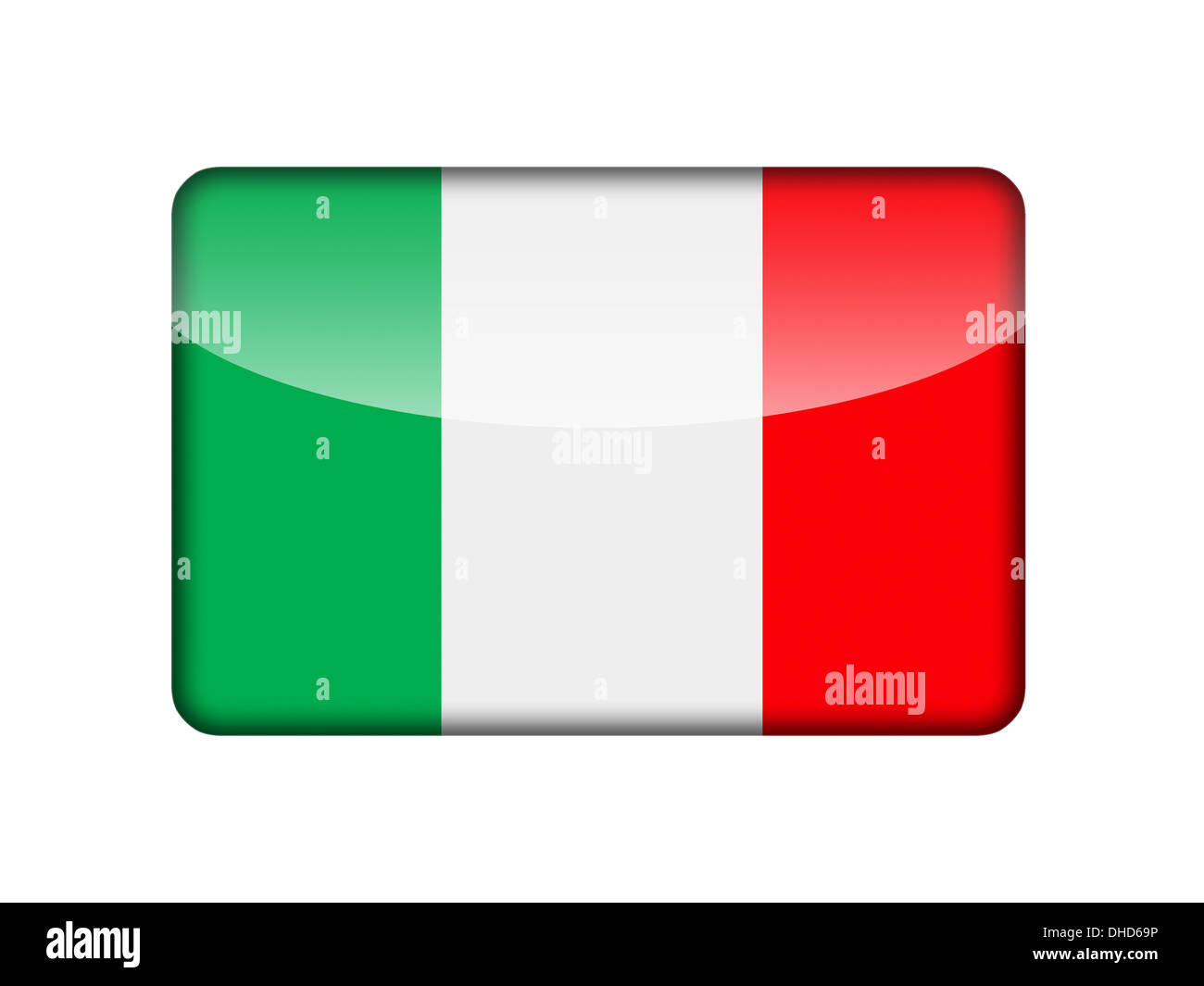 The Italian flag Stock Photo - Alamy