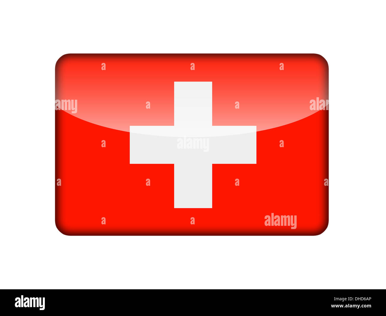 The Swiss flag Stock Photo - Alamy