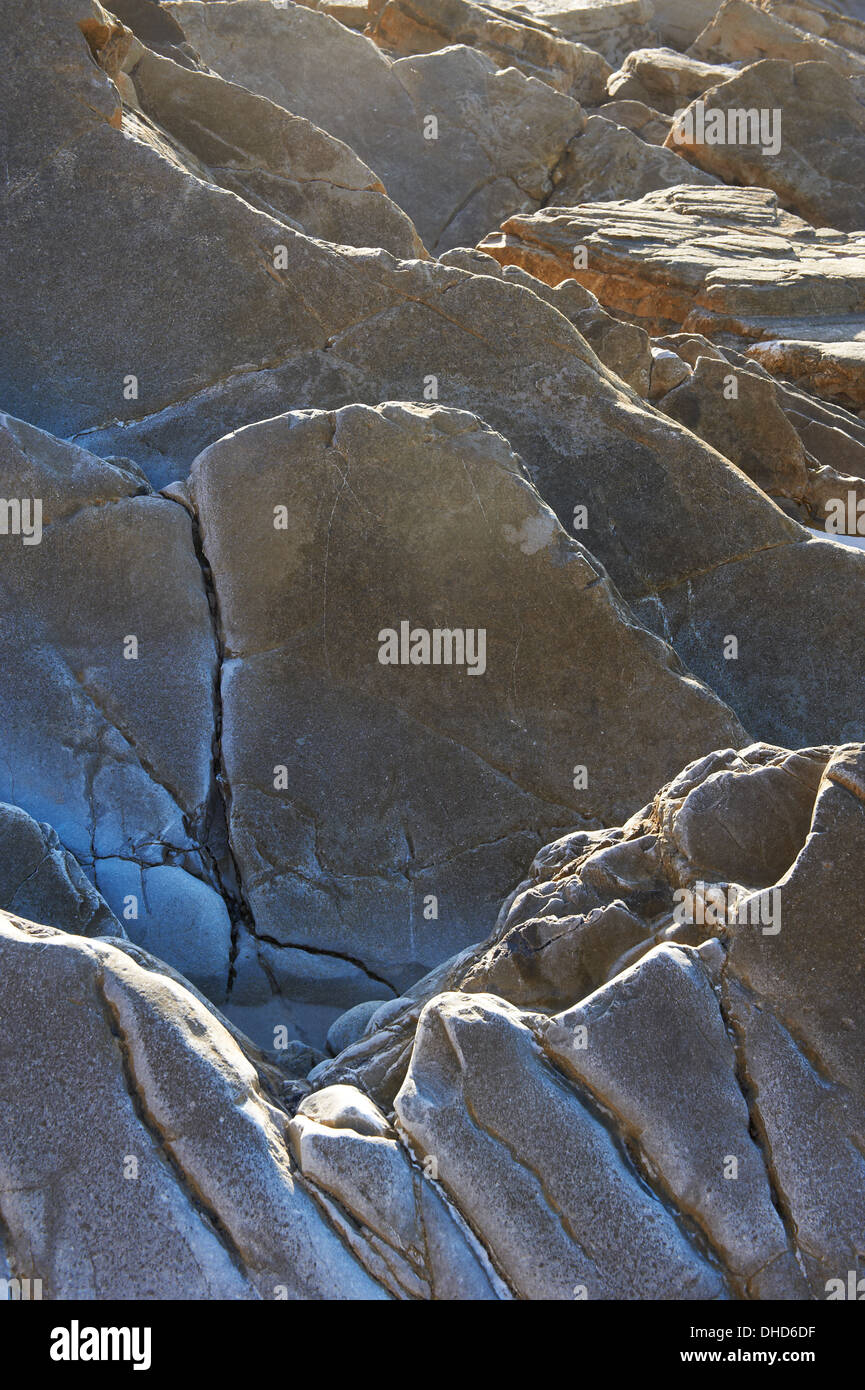 Strata of rocks on the beach at Bidart France Stock Photo - Alamy
