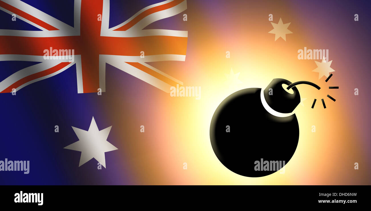 Burning flag australia hi-res stock photography and images - Alamy