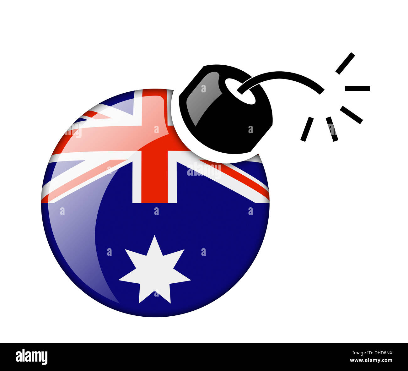 The Australian flag Stock Photo - Alamy