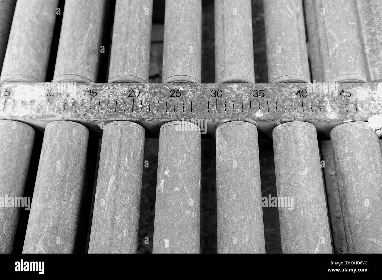 Setting and number scale black-and-white Stock Photo - Alamy