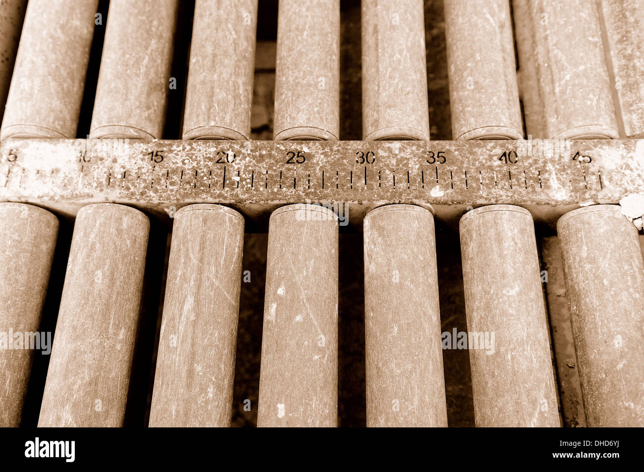 Setting and number scale sepia Stock Photo - Alamy