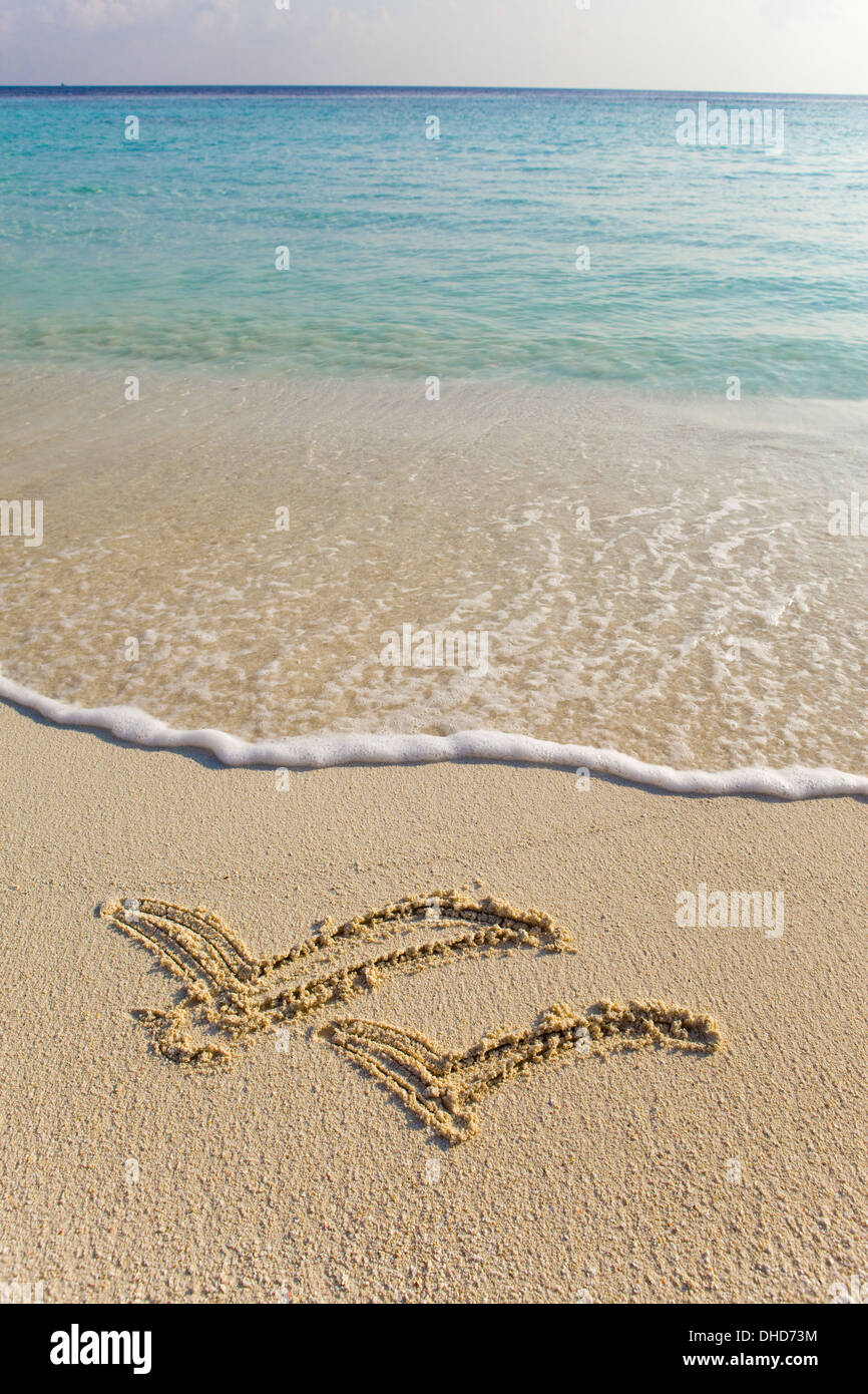 Picture on sand Stock Photo - Alamy