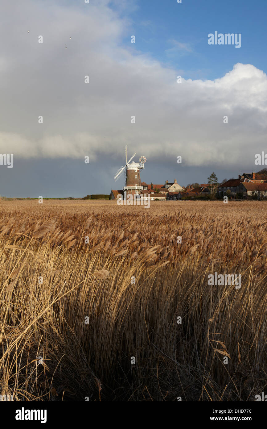 Cley next the Sea Windmill and Village in North Norfolk Stock Photo - Alamy