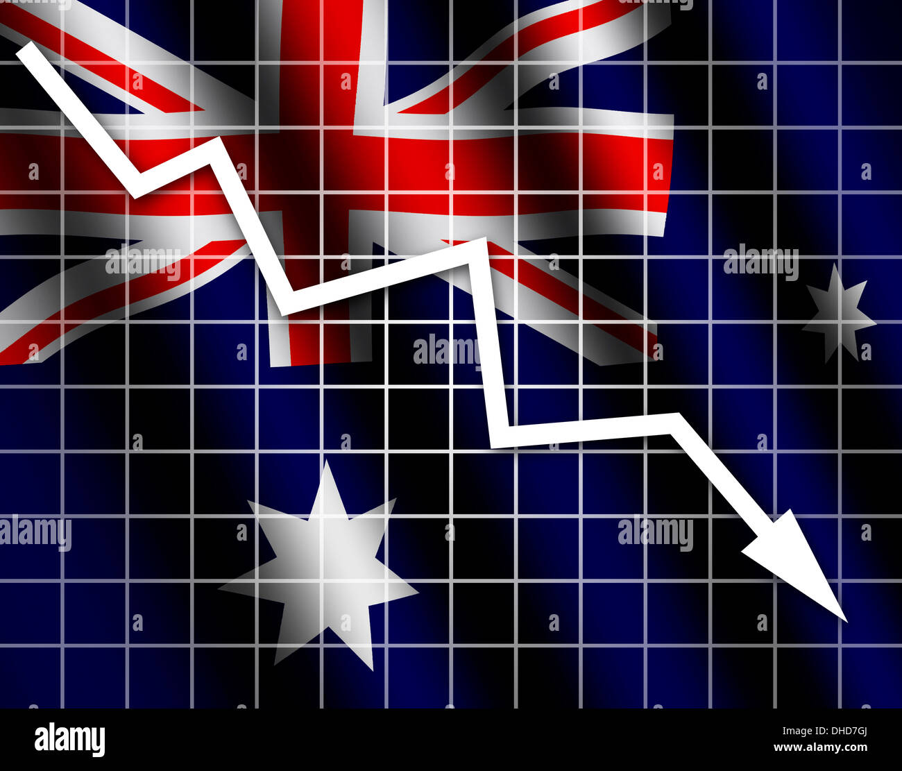 The Australian flag Stock Photo - Alamy