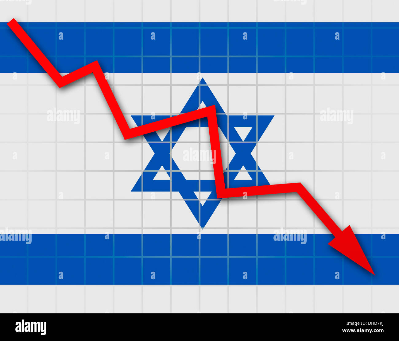 The Israeli flag Stock Photo - Alamy