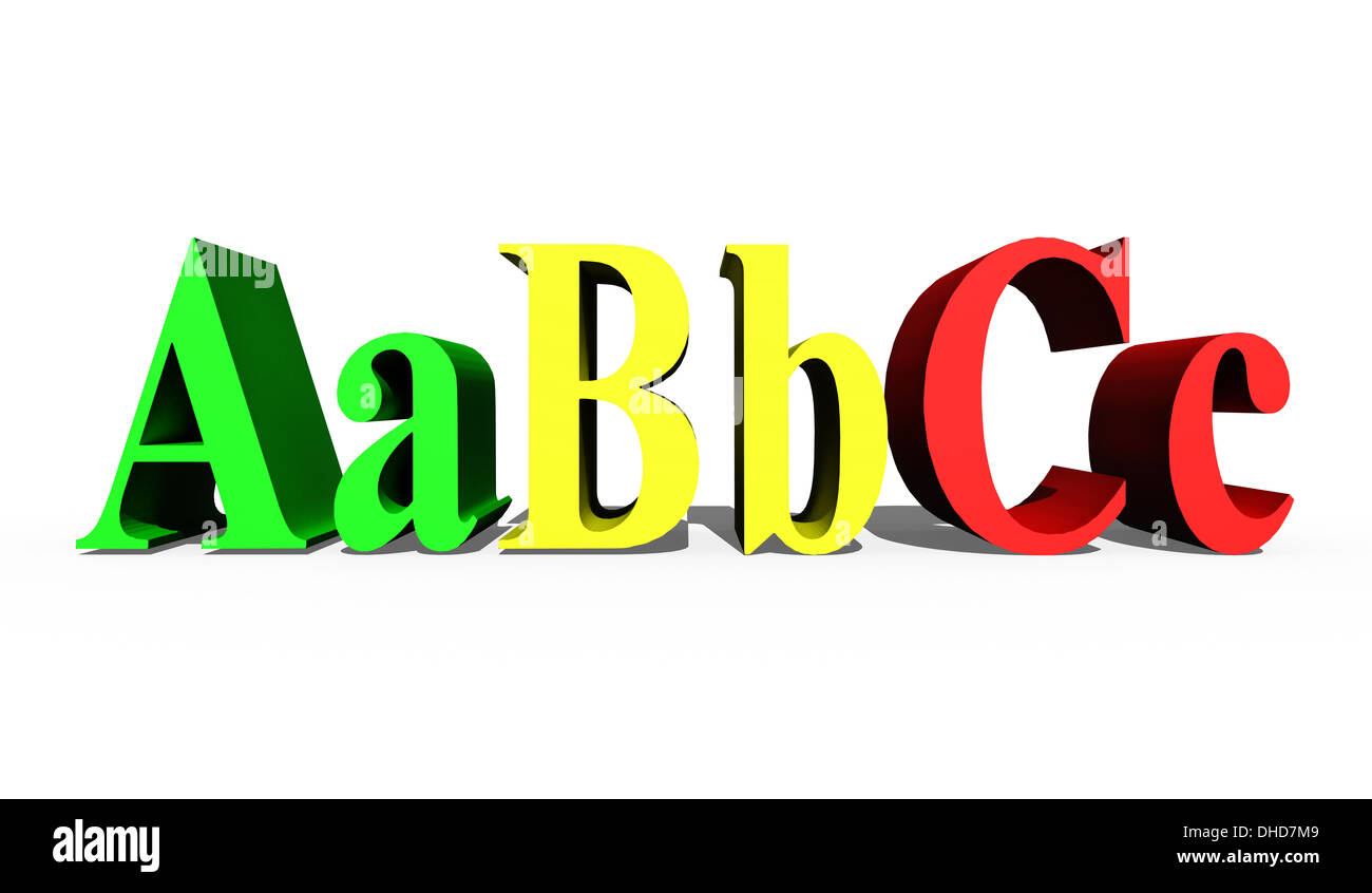 ABC alphabet letters Stock Photo - Alamy