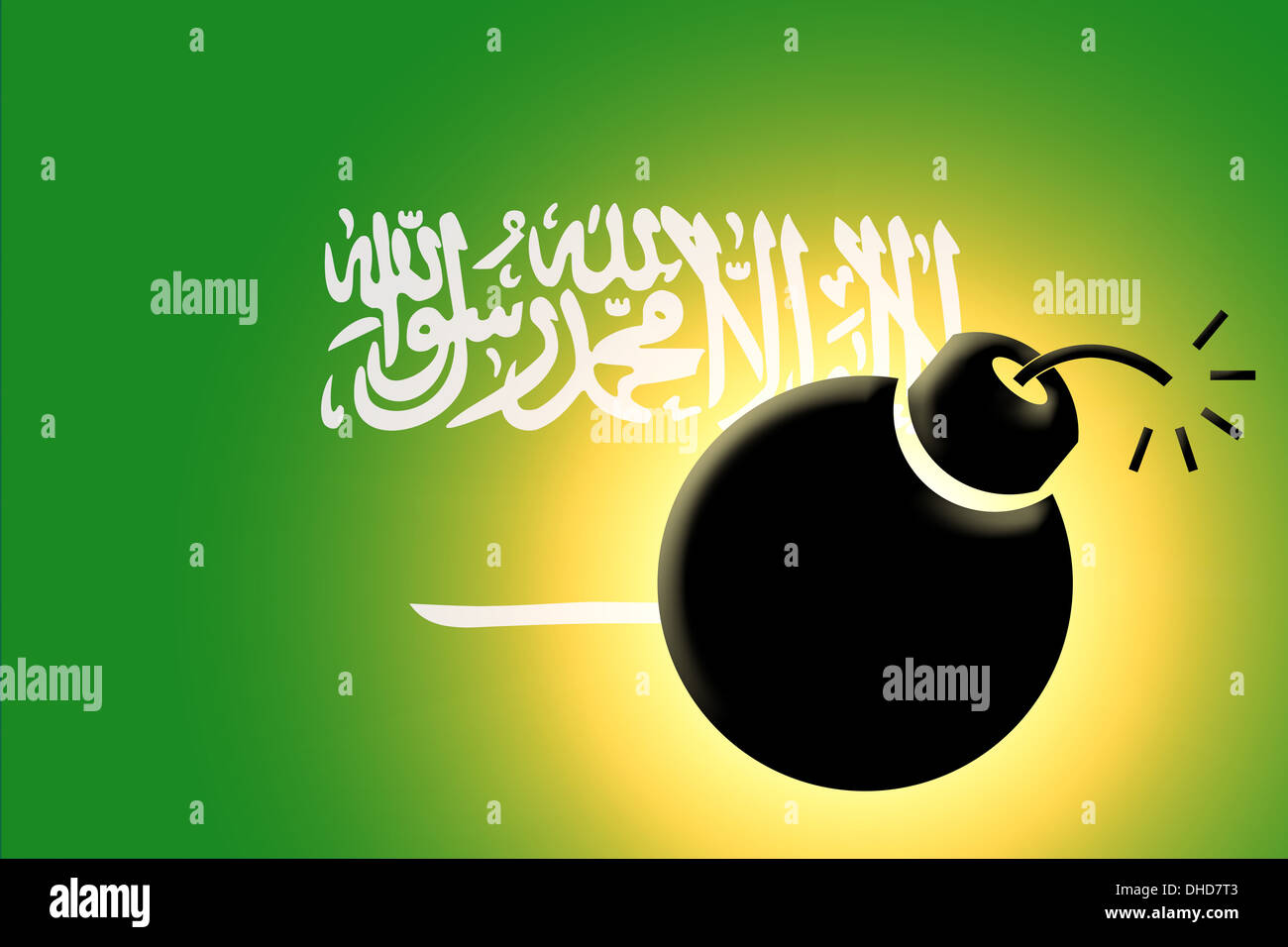 The Saudi Arabia flag Stock Photo - Alamy