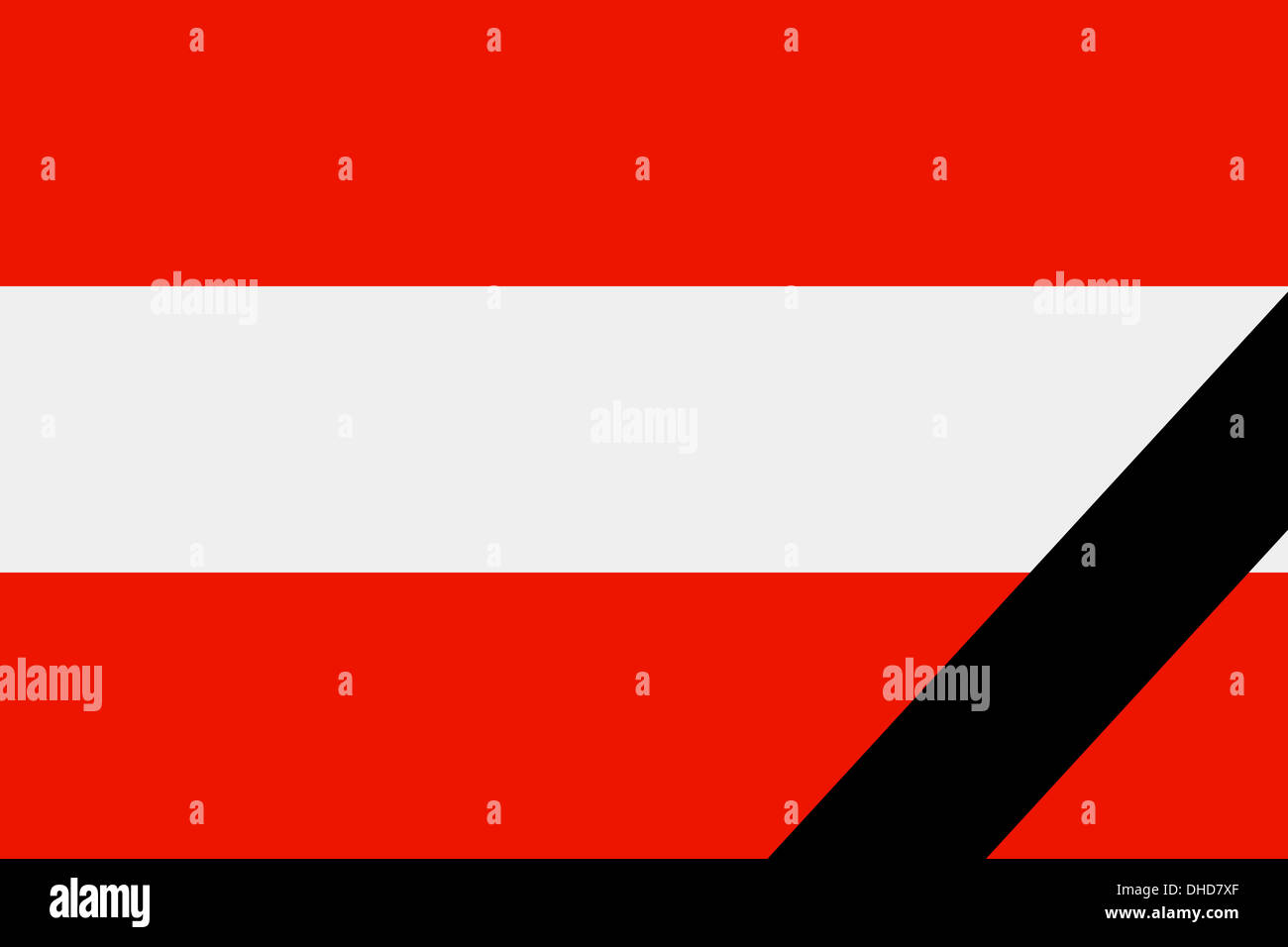 The Austrian flag Stock Photo - Alamy