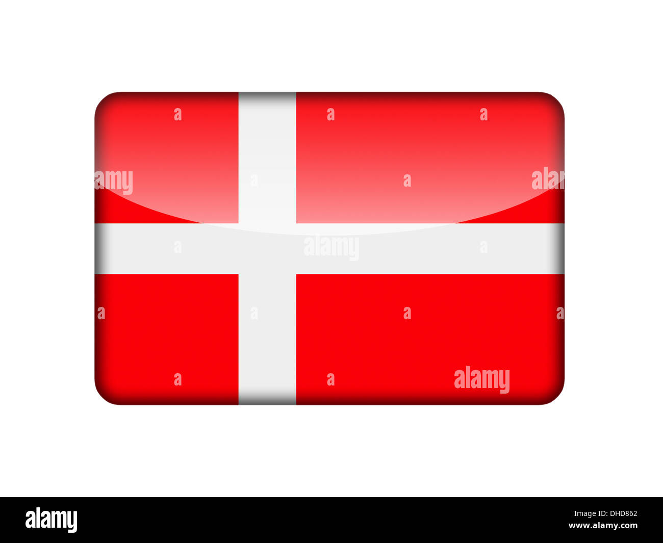 The Danish flag Stock Photo - Alamy