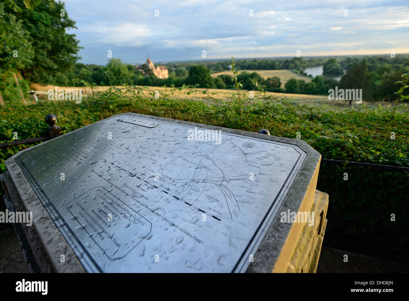 Richmond Park map Stock Photo - Alamy
