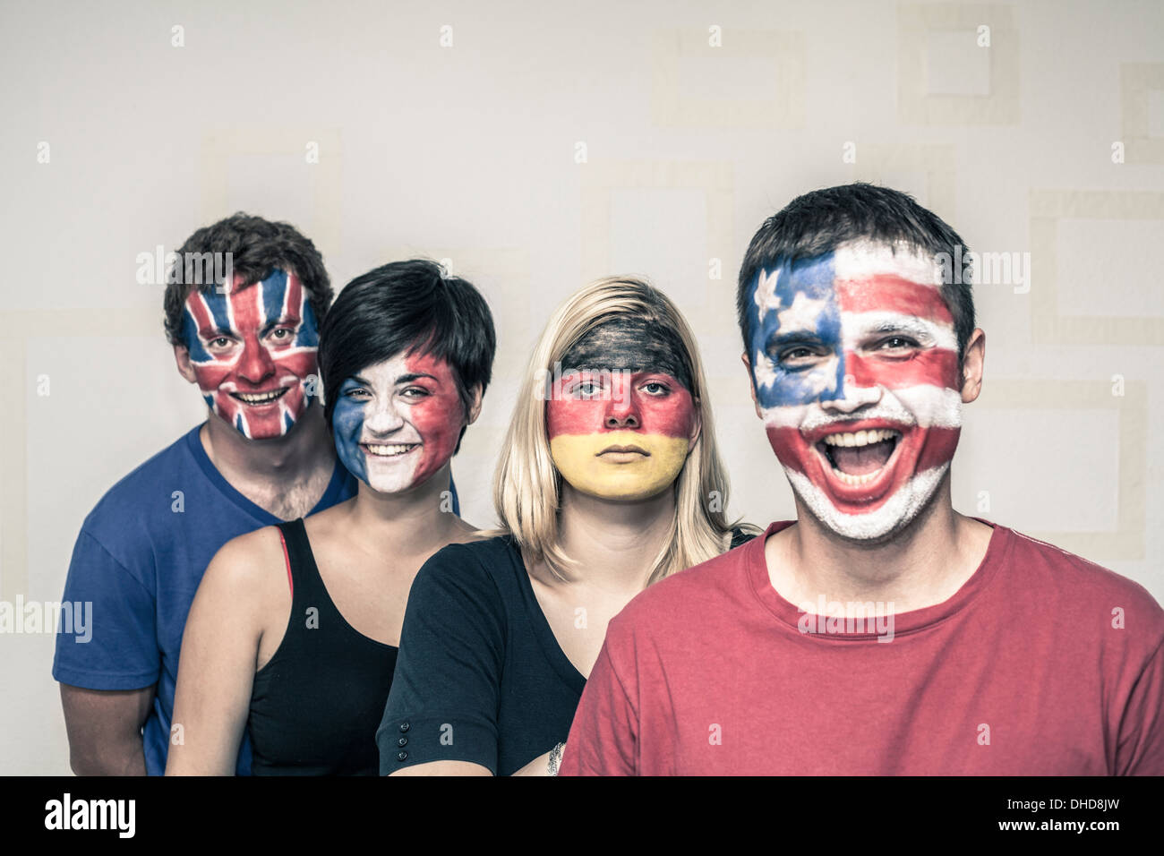 Flag of faces hi-res stock photography and images - Alamy