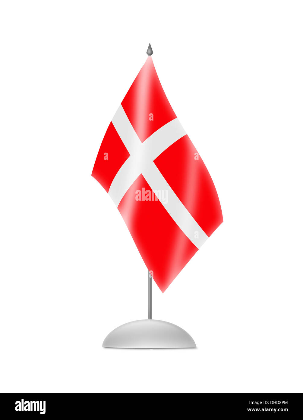 The Danish flag Stock Photo - Alamy
