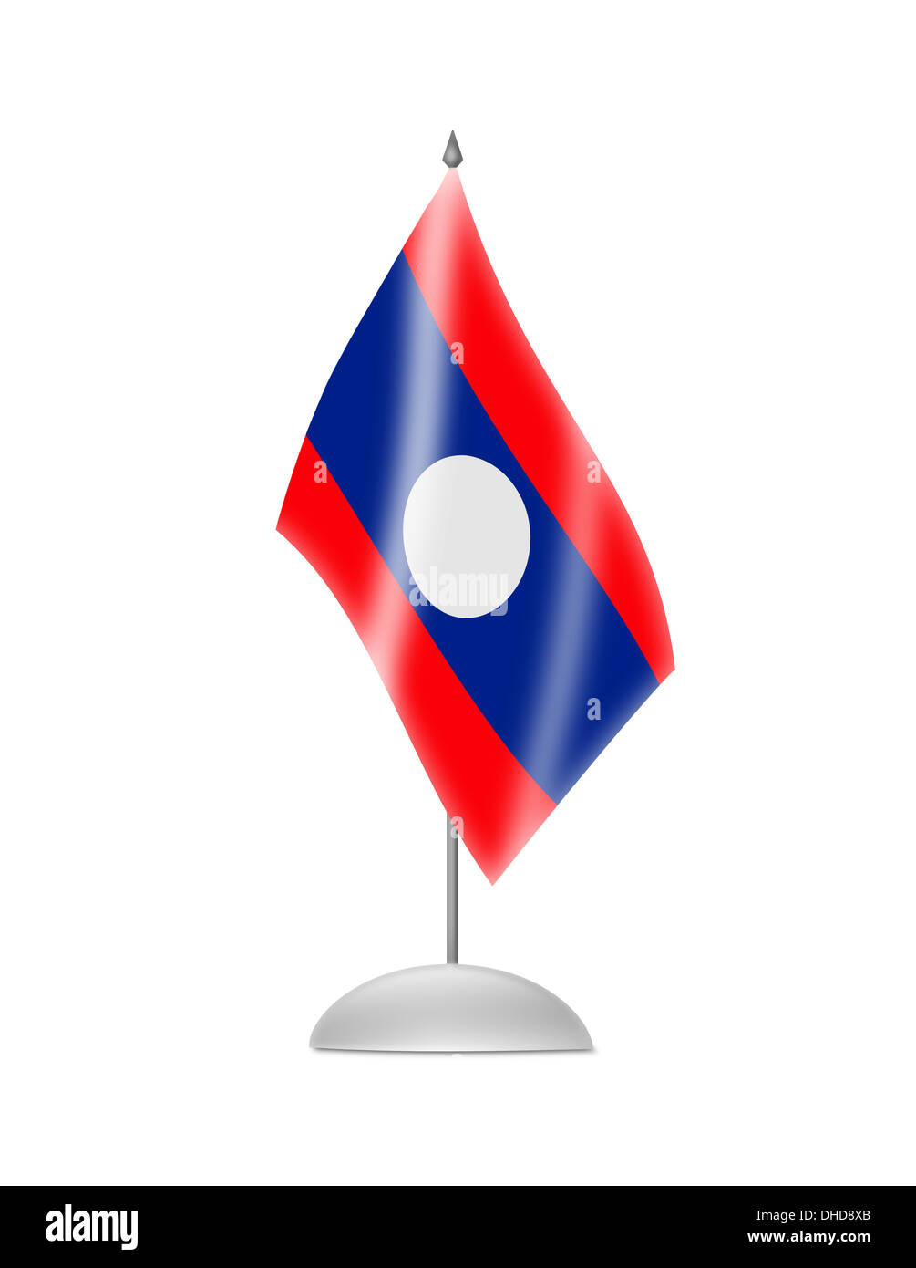 The Laotian flag Stock Photo - Alamy