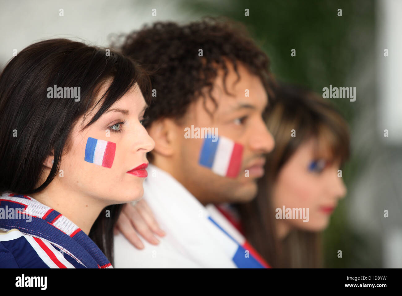 French football fans Stock Photo - Alamy