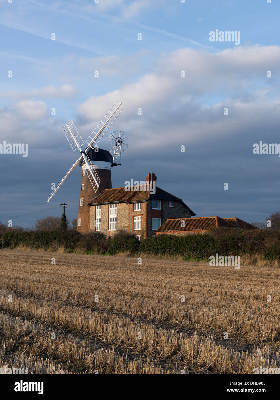 A view of Weybourne Mill, Norfolk, England Stock Photo - Alamy