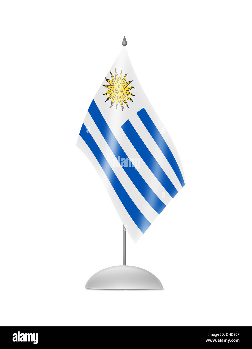 The Uruguayan flag Stock Photo - Alamy