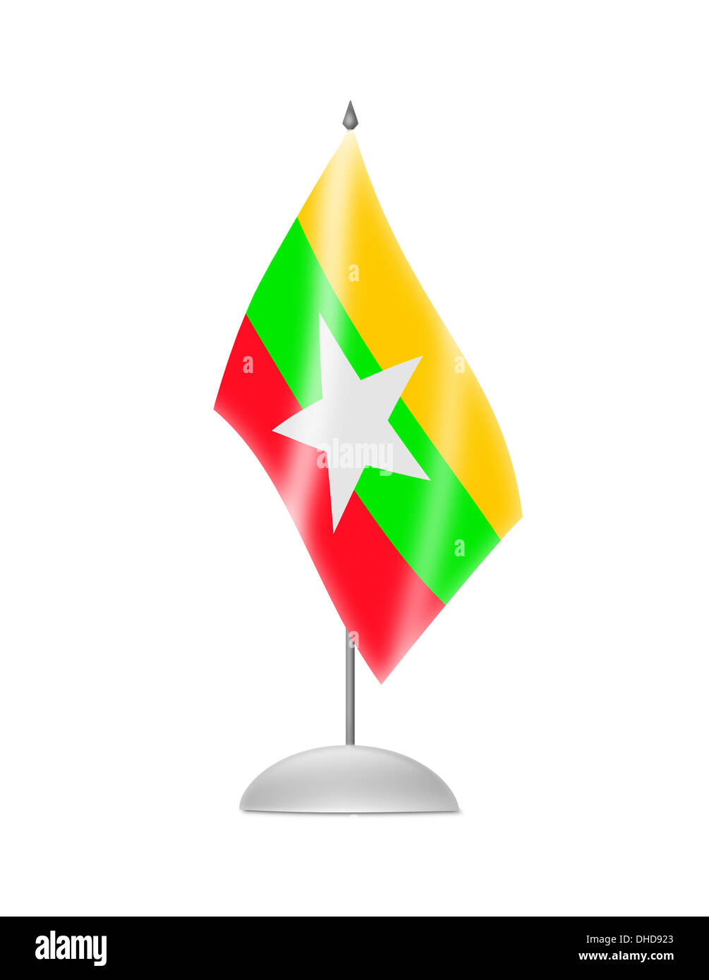 The Myanmar flag Stock Photo - Alamy