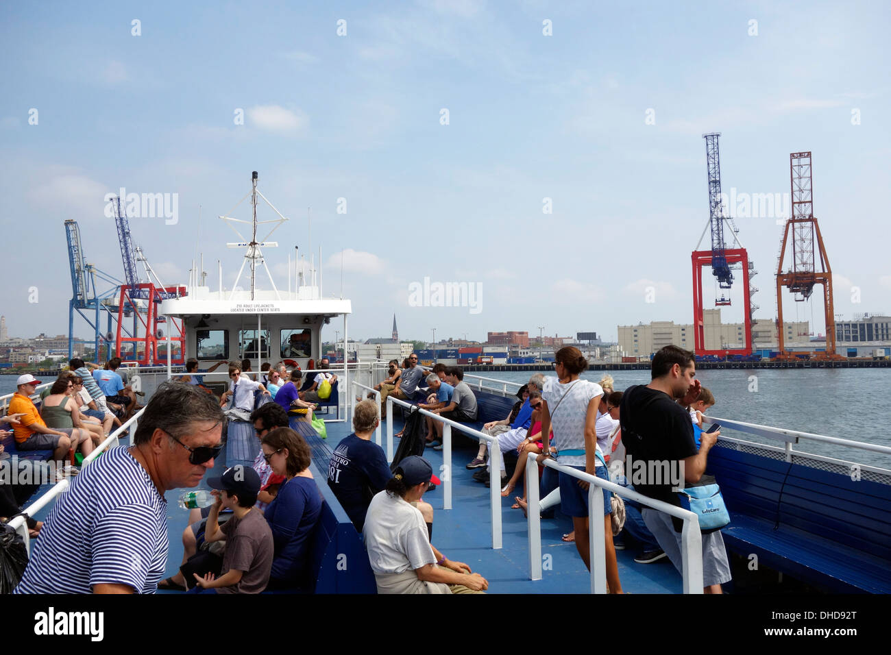 Governors Island ferry in New York City Stock Photo - Alamy