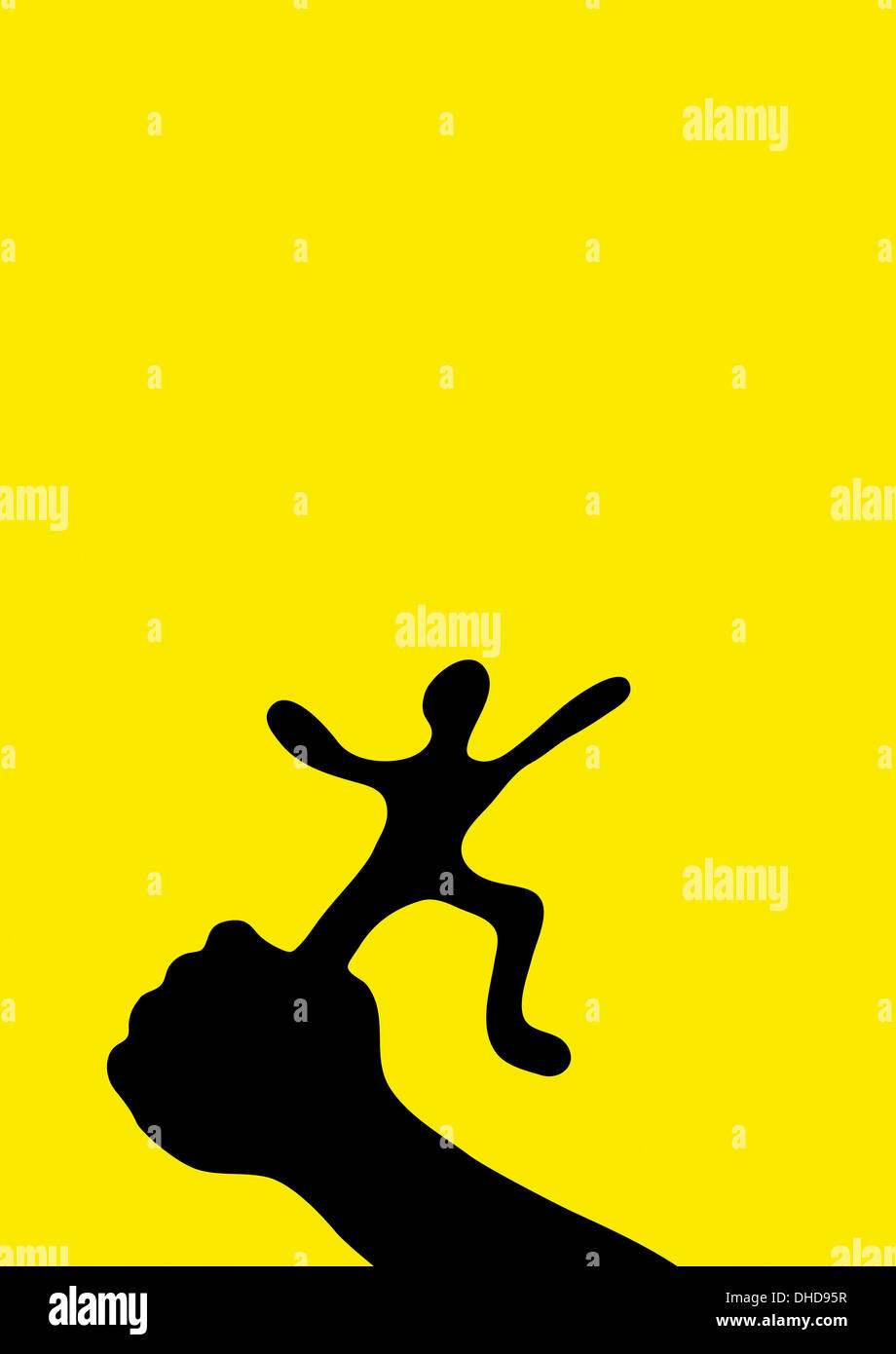 Conceptual illustration of freedom and control in a relationship Stock ...