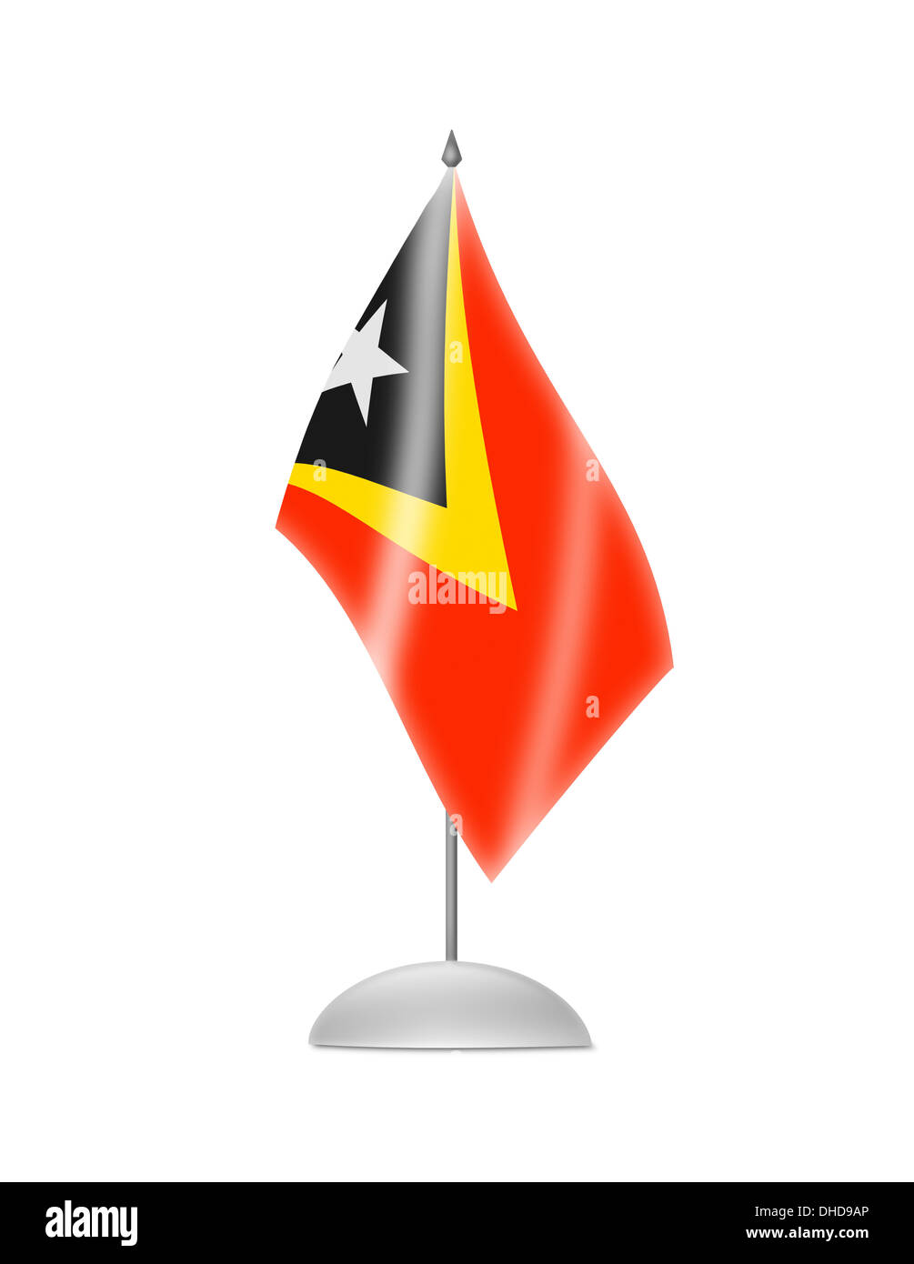 The East Timor flag Stock Photo - Alamy