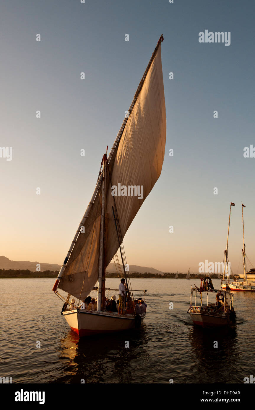 Feluccas on the River Nile Stock Photo - Alamy