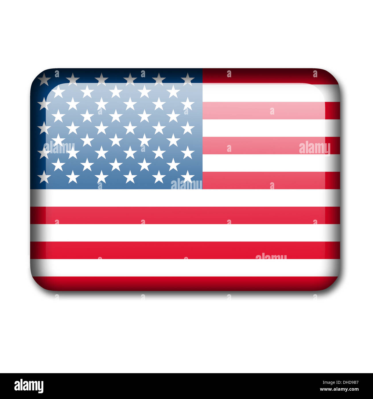 America flag usa american button sign badge symbol icon web Cut Out ...